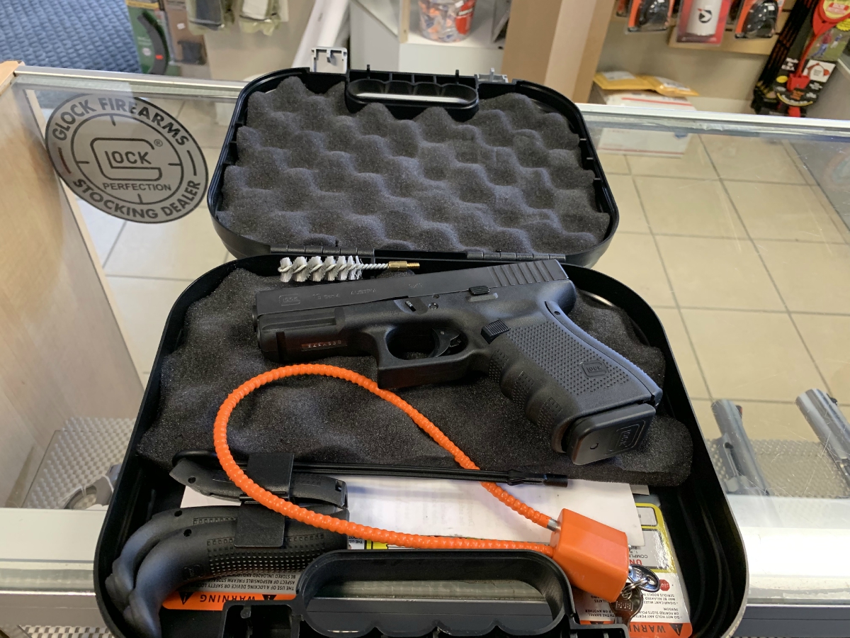 Glock G19 Gen 4 Double 9mm Luger 4.01 Inch 15+1 Black Backstrap Grip ...