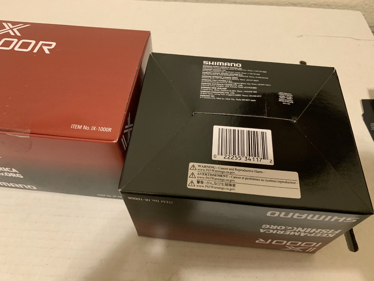 Two Brand New Shimano Ix 1000r Spinning Reel New In Boxes For Sale at ...