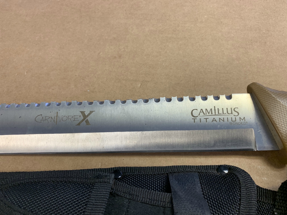 Camillus Cutlery Company Camillus 18 Inch Titanium Carnivore X Machete ...