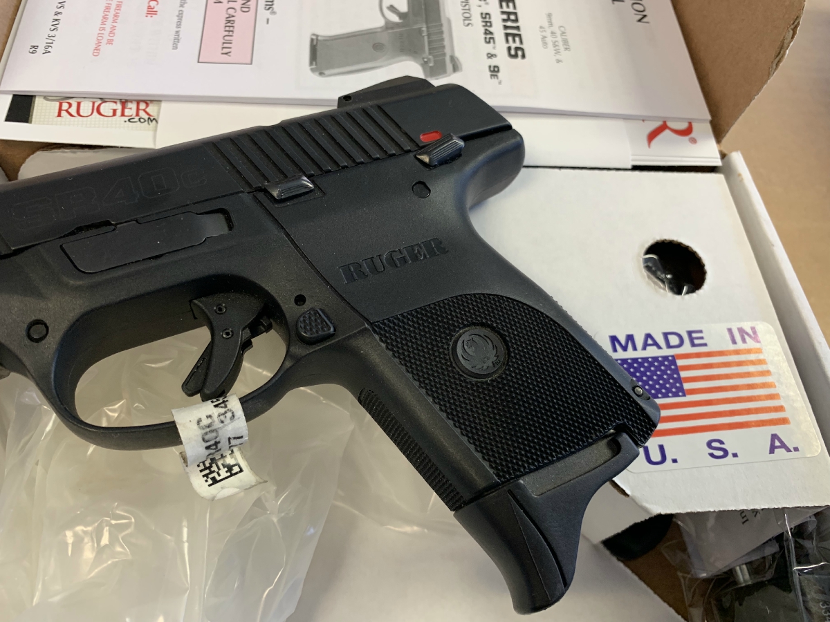 Ruger Model Sr40c Compact Semi-Auto Pistol One 9 Round Magazine New .40 ...