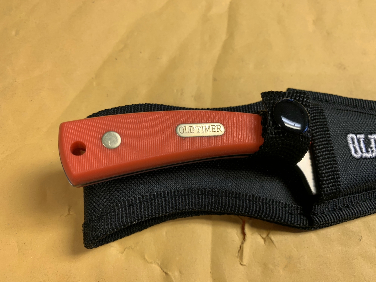 Old Timer 1520t0 Orange Sharp Finger Knife With Sheath New For Sale at ...