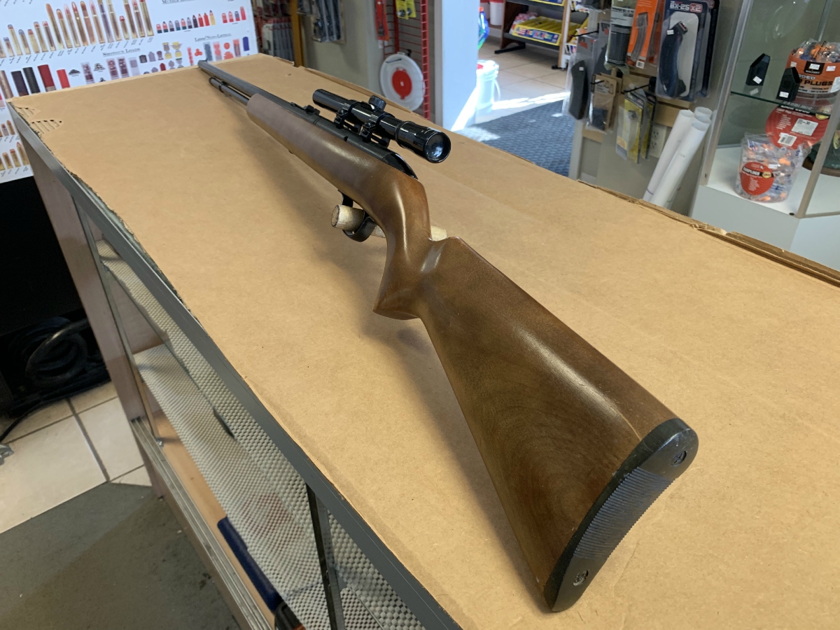 Springfield Model 187h Semi-Auto Rifle With Rimfire Scope Wood Stock ...