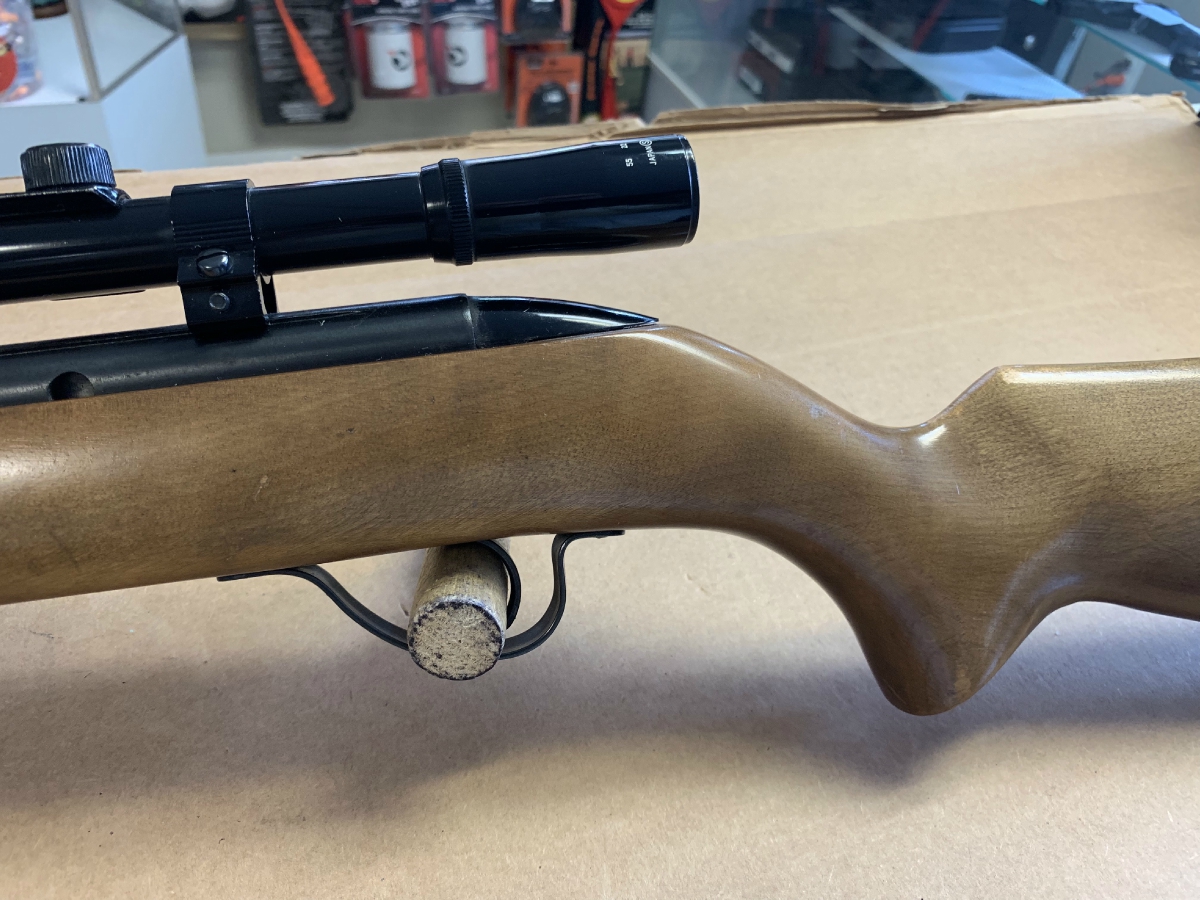 Springfield Model 187h Semi-Auto Rifle With Rimfire Scope Wood Stock ...