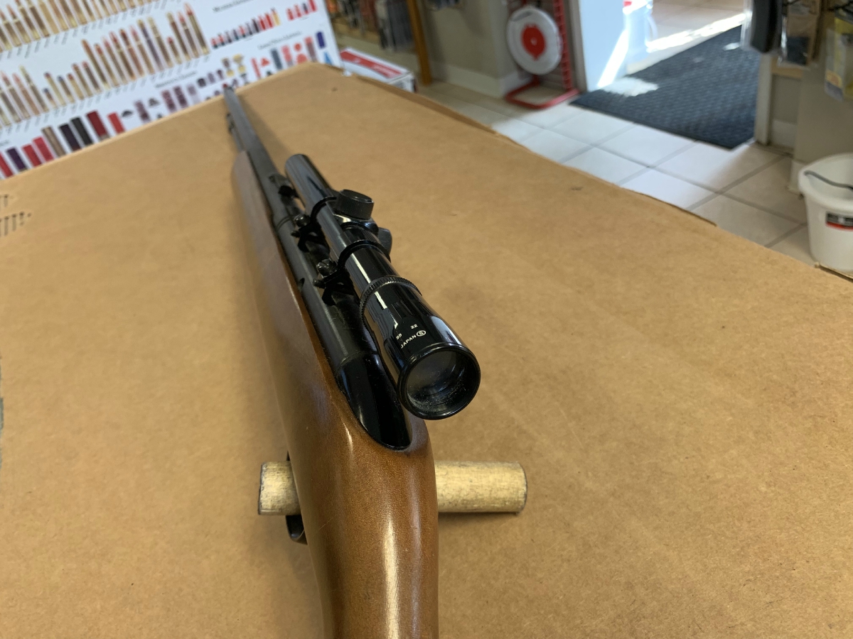 Springfield Model 187h Semi-Auto Rifle With Rimfire Scope Wood Stock ...