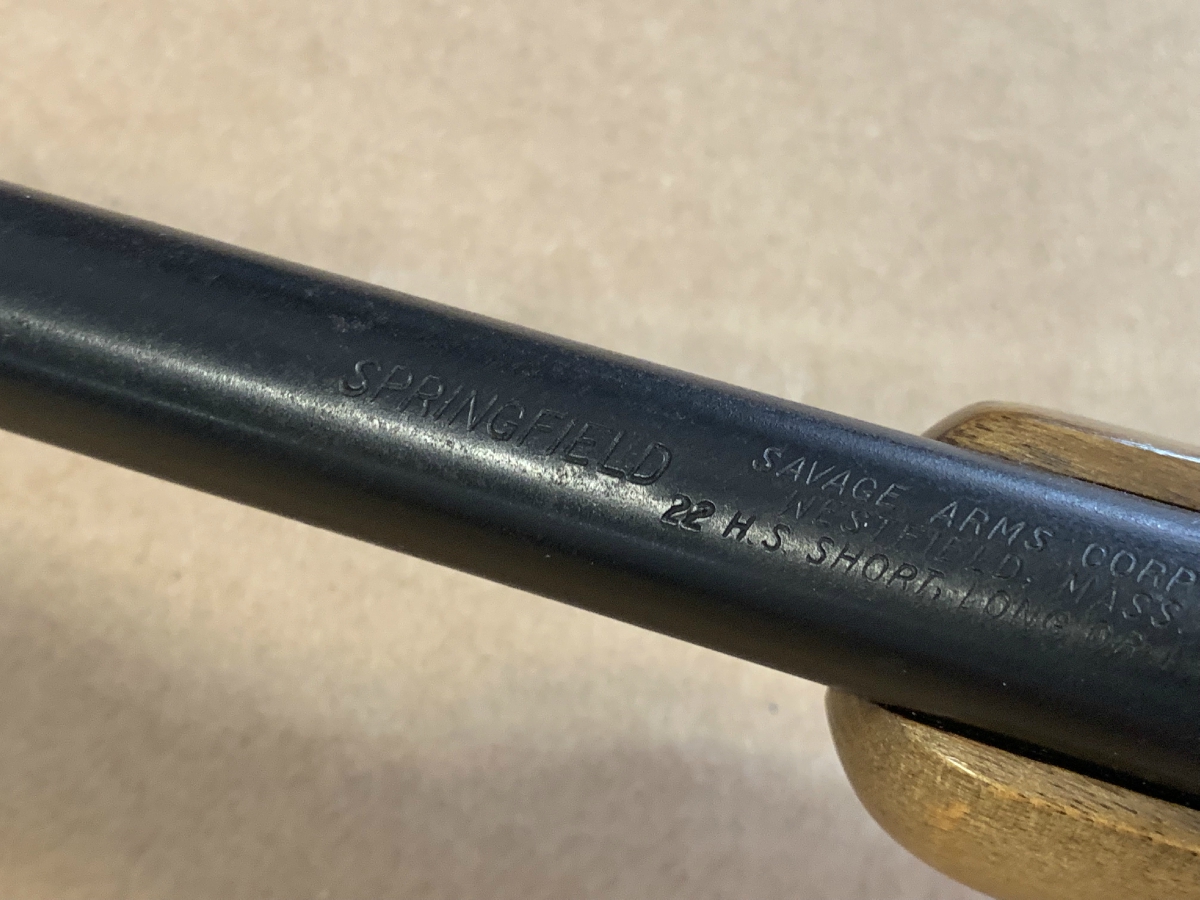 Springfield Model 187h Semi-Auto Rifle With Rimfire Scope Wood Stock ...