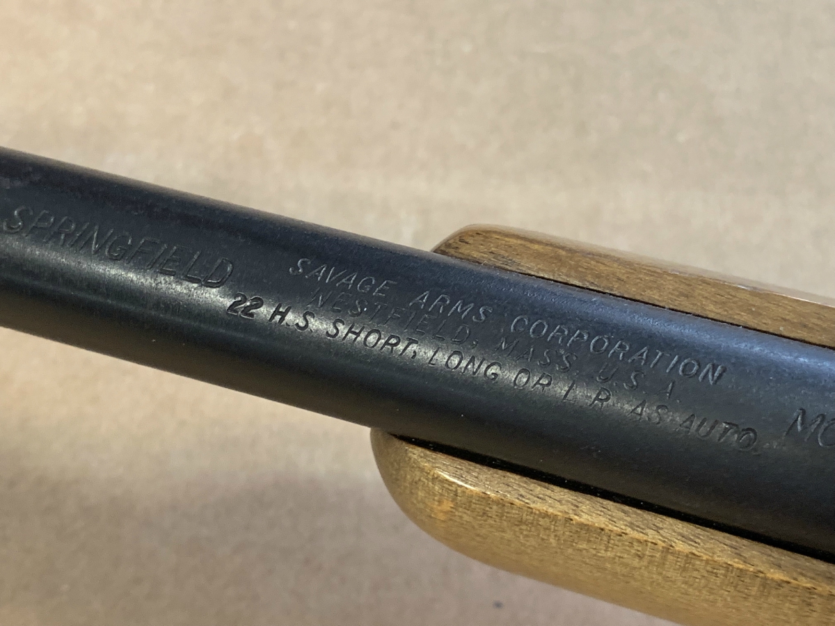 Springfield Model 187h Semi-Auto Rifle With Rimfire Scope Wood Stock ...