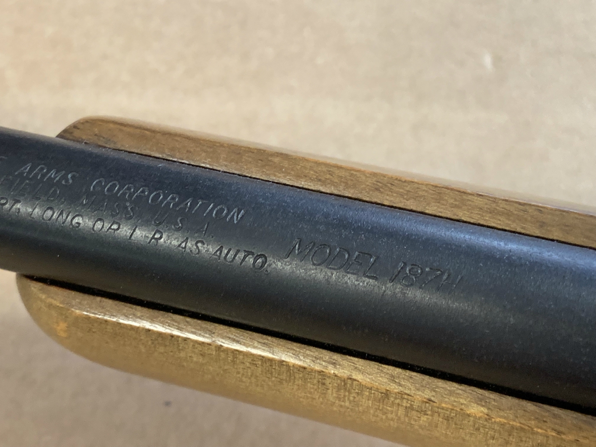 Springfield Model 187h Semi-Auto Rifle With Rimfire Scope Wood Stock ...