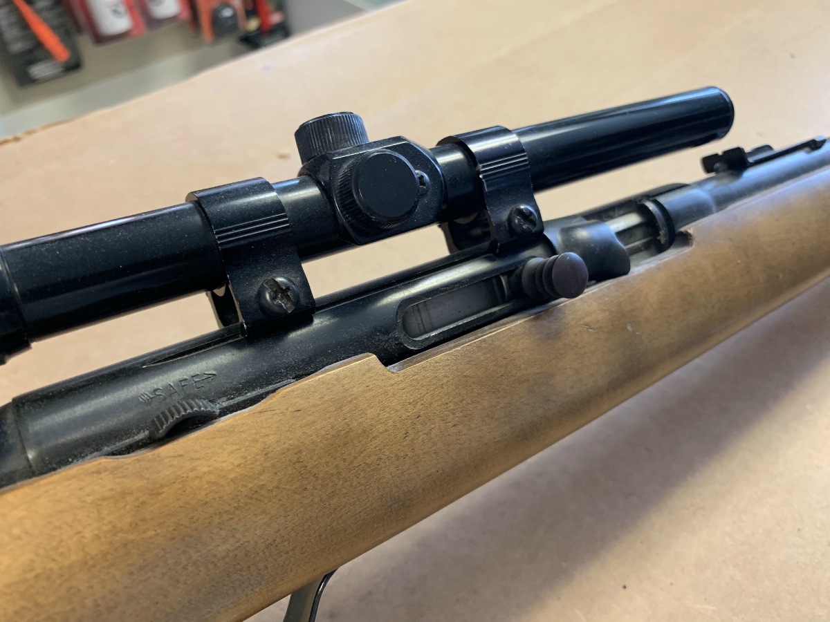 Springfield Model 187h Semi-Auto Rifle With Rimfire Scope Wood Stock ...