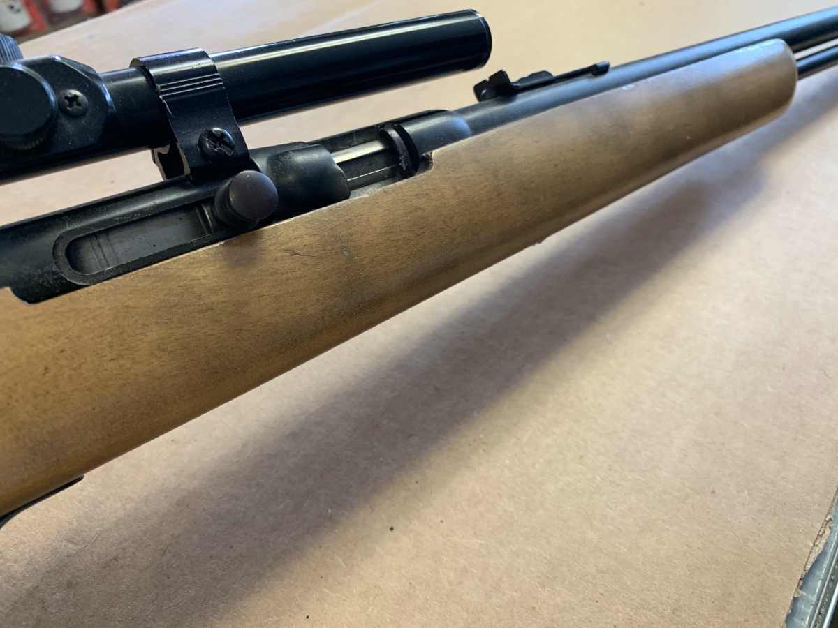 Springfield Model 187h Semi-Auto Rifle With Rimfire Scope Wood Stock ...