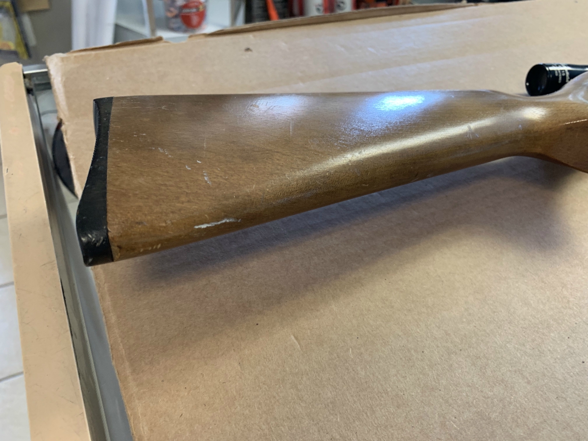 Springfield Model 187h Semi-Auto Rifle With Rimfire Scope Wood Stock ...