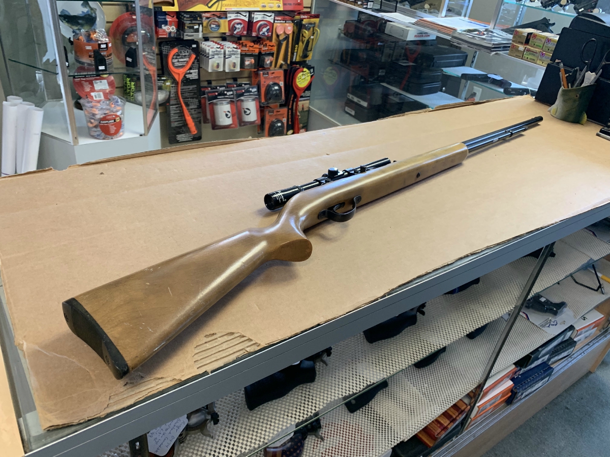 Springfield Model 187h Semi-Auto Rifle With Rimfire Scope Wood Stock ...