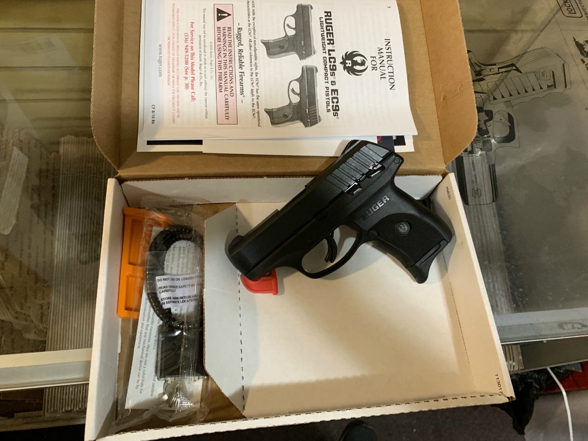 Ruger Ec9s Standard Double 9mm Luger 3.12 Inch Barrel 7+1 Black Polymer ...