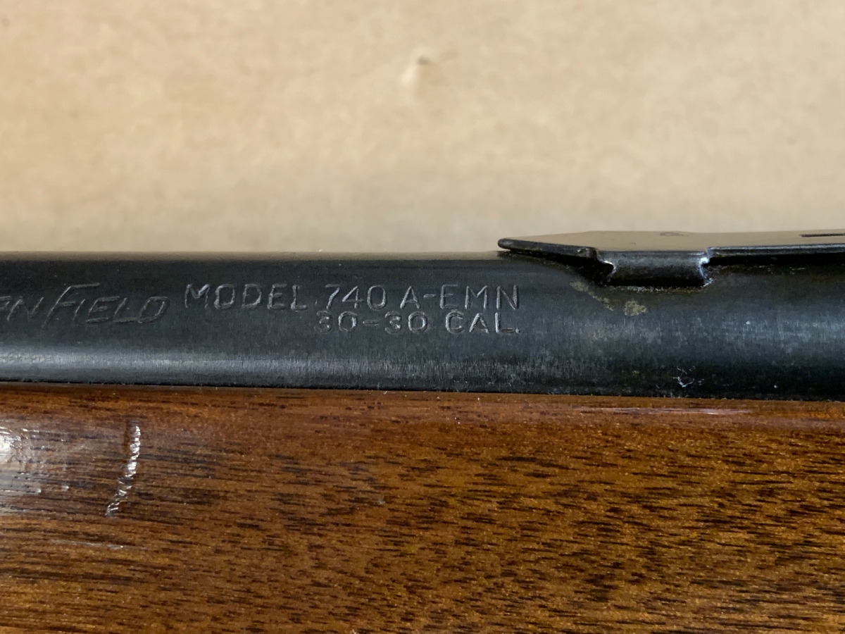 Western Field Model 740-A Emn Lever Action Rifle With Bushnell ...