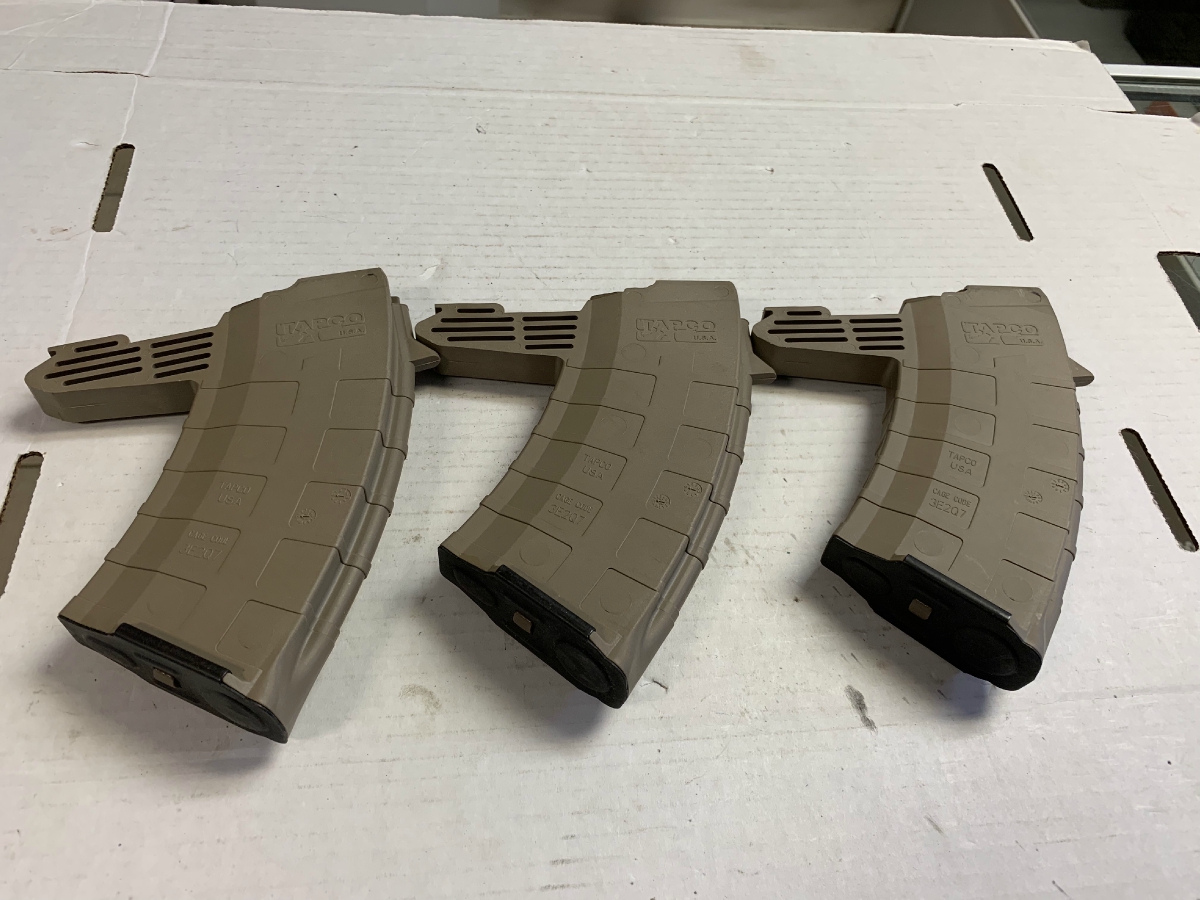 Set Of Three Tapco 20 Round Tan Sks Magazines In Excellent Condition ...