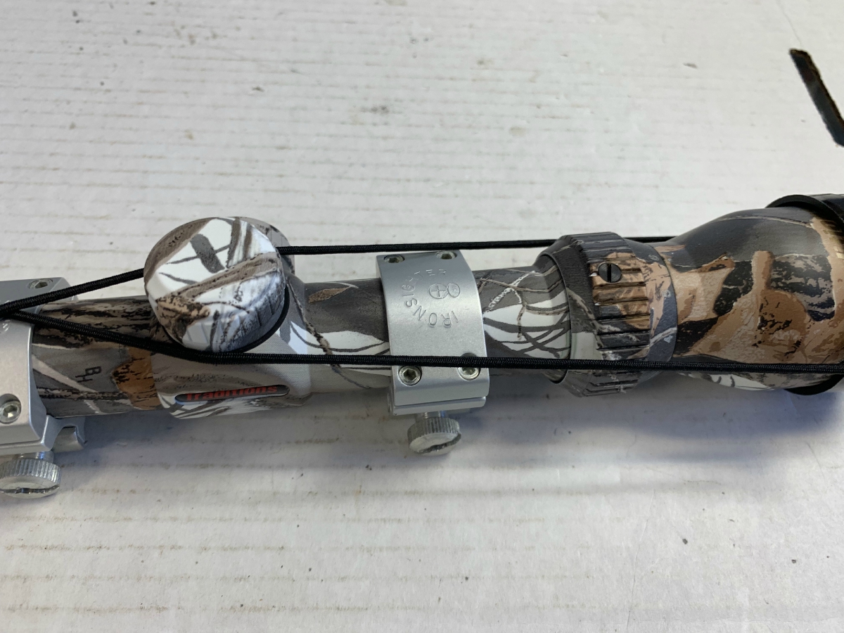 Traditions 3-9x40 Snow Camo Rifle Scope With Ironsighter Stainless ...