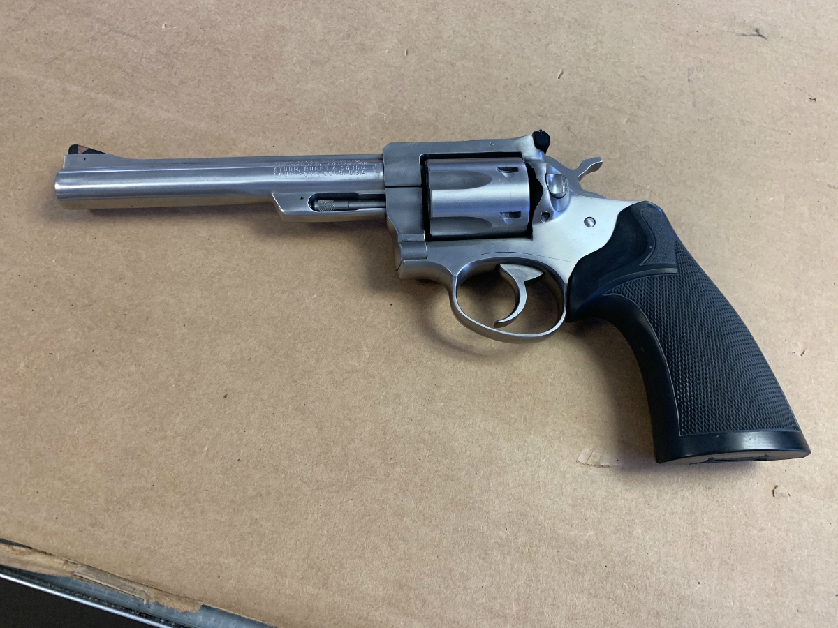 RUGER MODEL SECURITY SIX 6 SHOT STAINLESS REVOLVER 6 INCH BARREL NICE!!