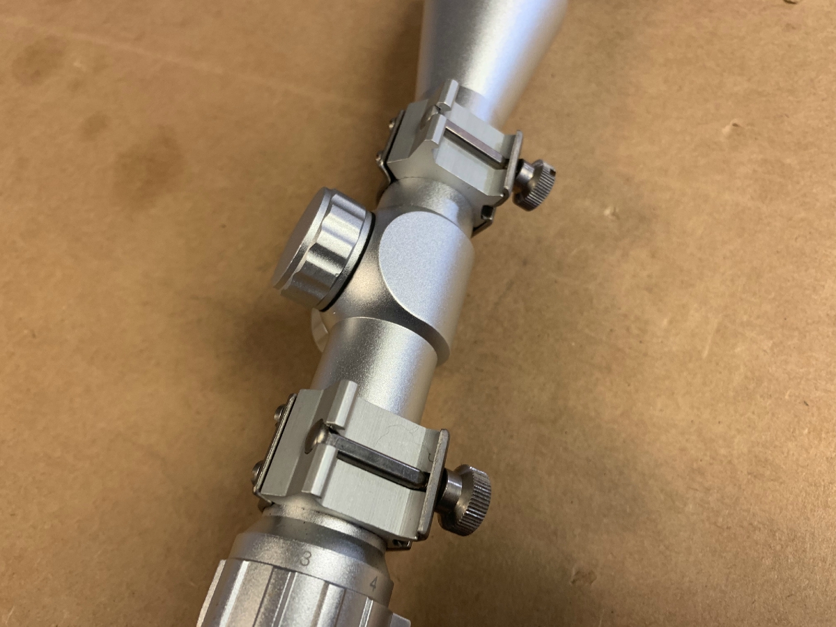 CABELAS PINE RIDGE 3-9X40 SILVER RIFLE SCOPE WITH RINGS - Picture 9