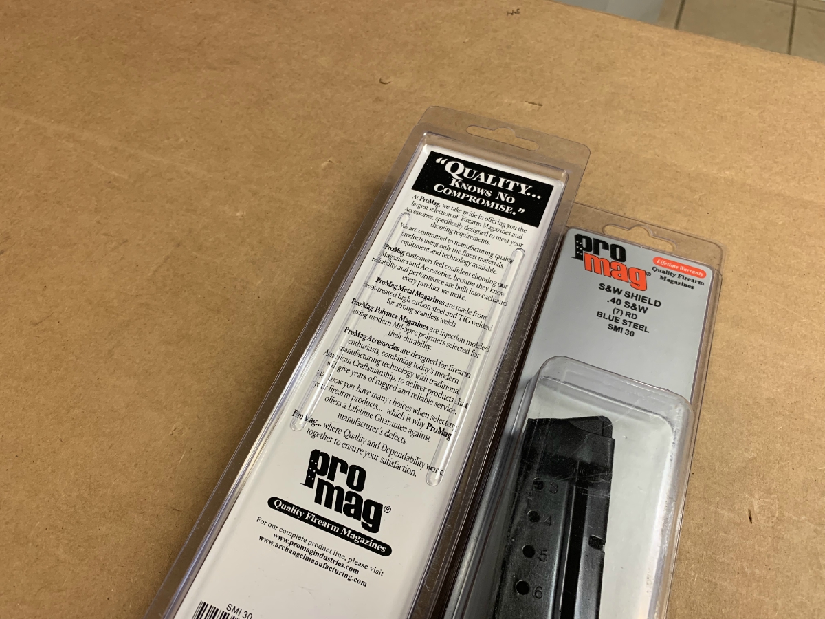Two Brand New In Packages Pro Mag M&P 40 Shield 7 Round Magazines .40 S ...