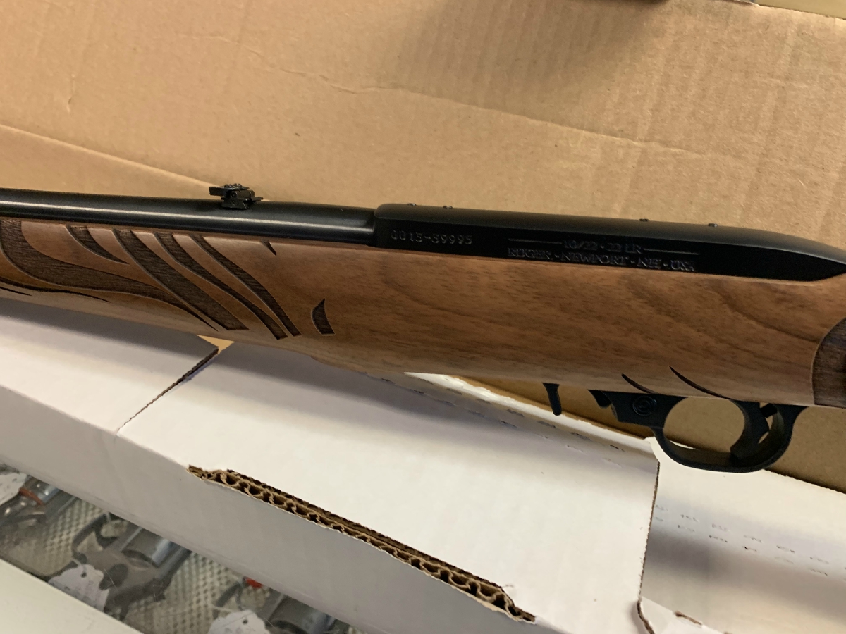 Ruger 10/22 Wild Hog 22lr Bl/Wd Engraved Wild Hog 22 Lr New .22 Lr For ...