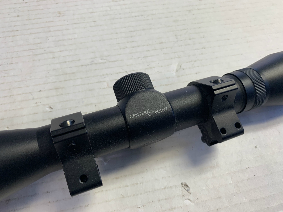 Center Point 4x32 Rifle/Crossbow Scope In Good Condition With Rings 3/8 ...