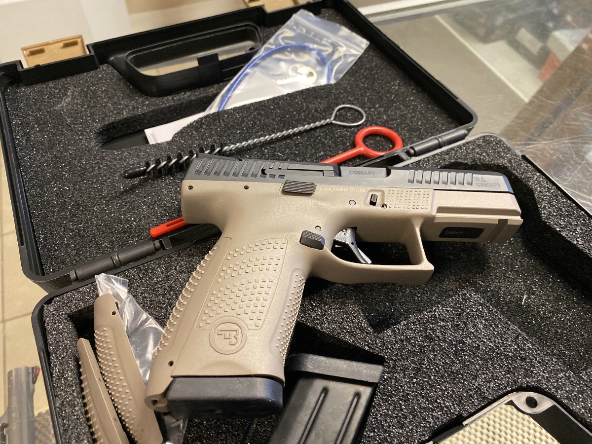 Cz P-10 C Fde Double 4.02 Inch 10+1 Flat Dark Earth Backstrap Grip ...