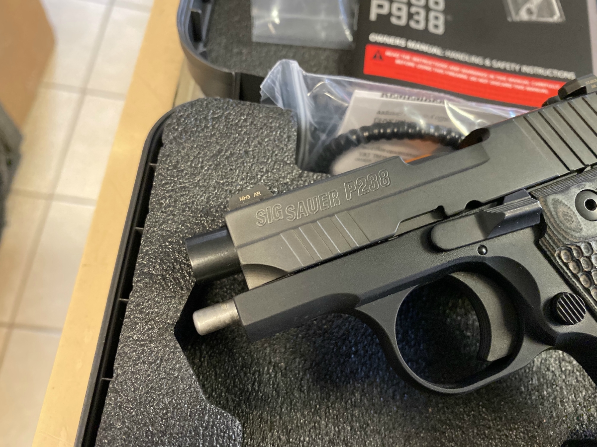 Sig Sauer P238 Extreme Subcompact Pistol 238-380-Xtm-Blkgry Night ...