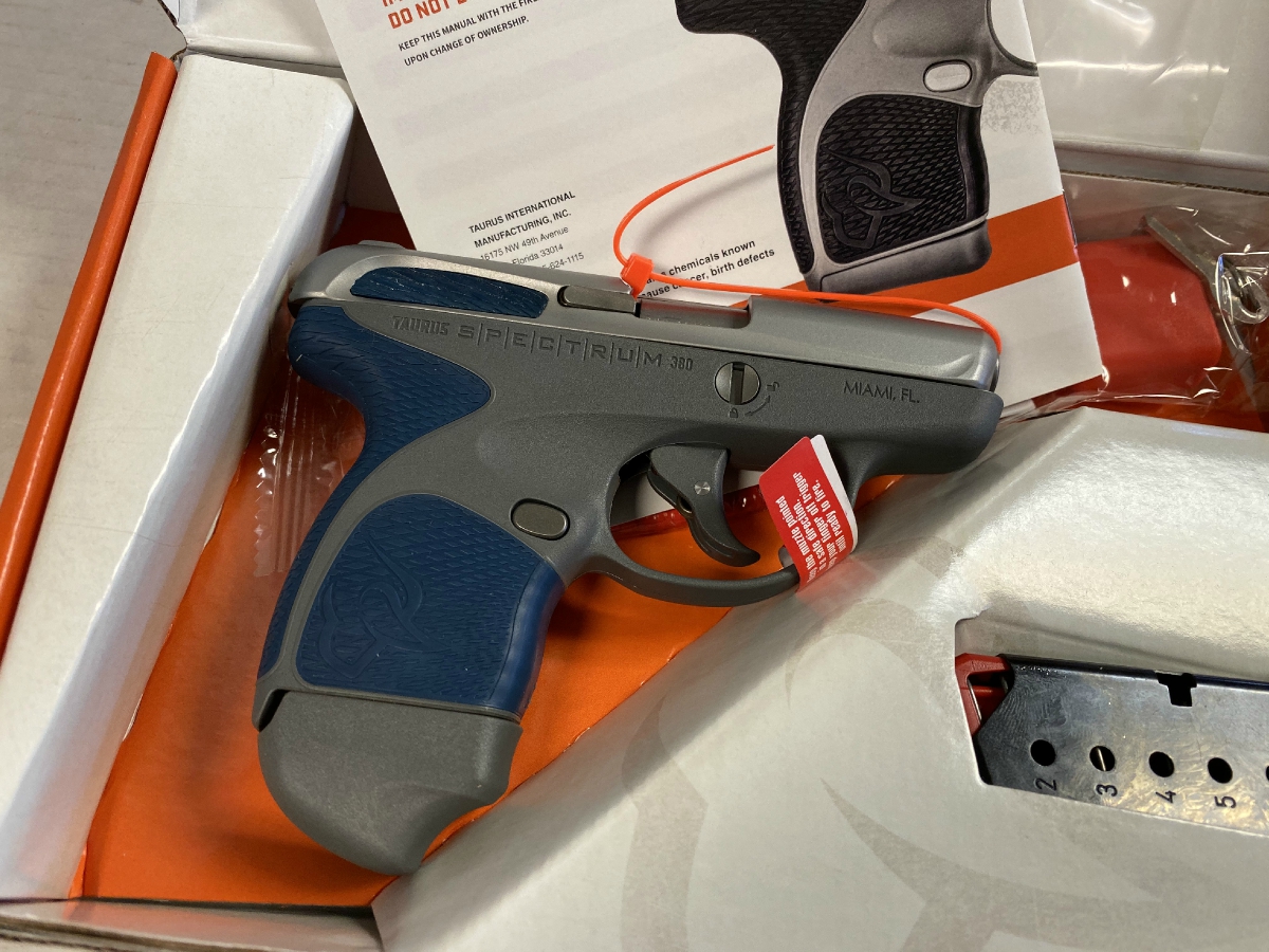 Taurus Spectrum 380 Acp 2.80 Inch Barrel 6+1 Indigo Blue Polymer ...