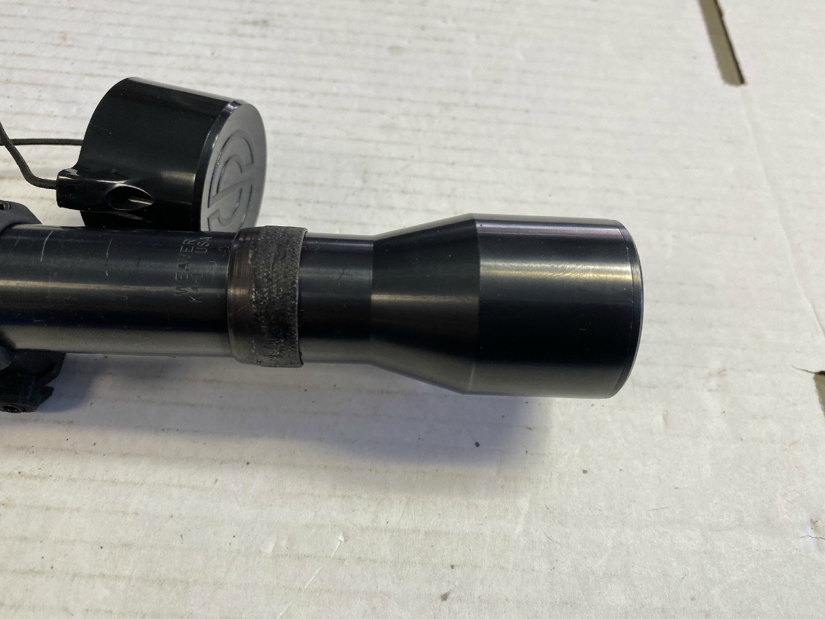 Weaver K4-1 Vintage Steel Tube Rifle Scope With Rings And Lens Covers ...