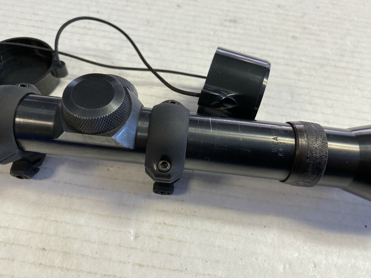 Weaver K4-1 Vintage Steel Tube Rifle Scope With Rings And Lens Covers ...