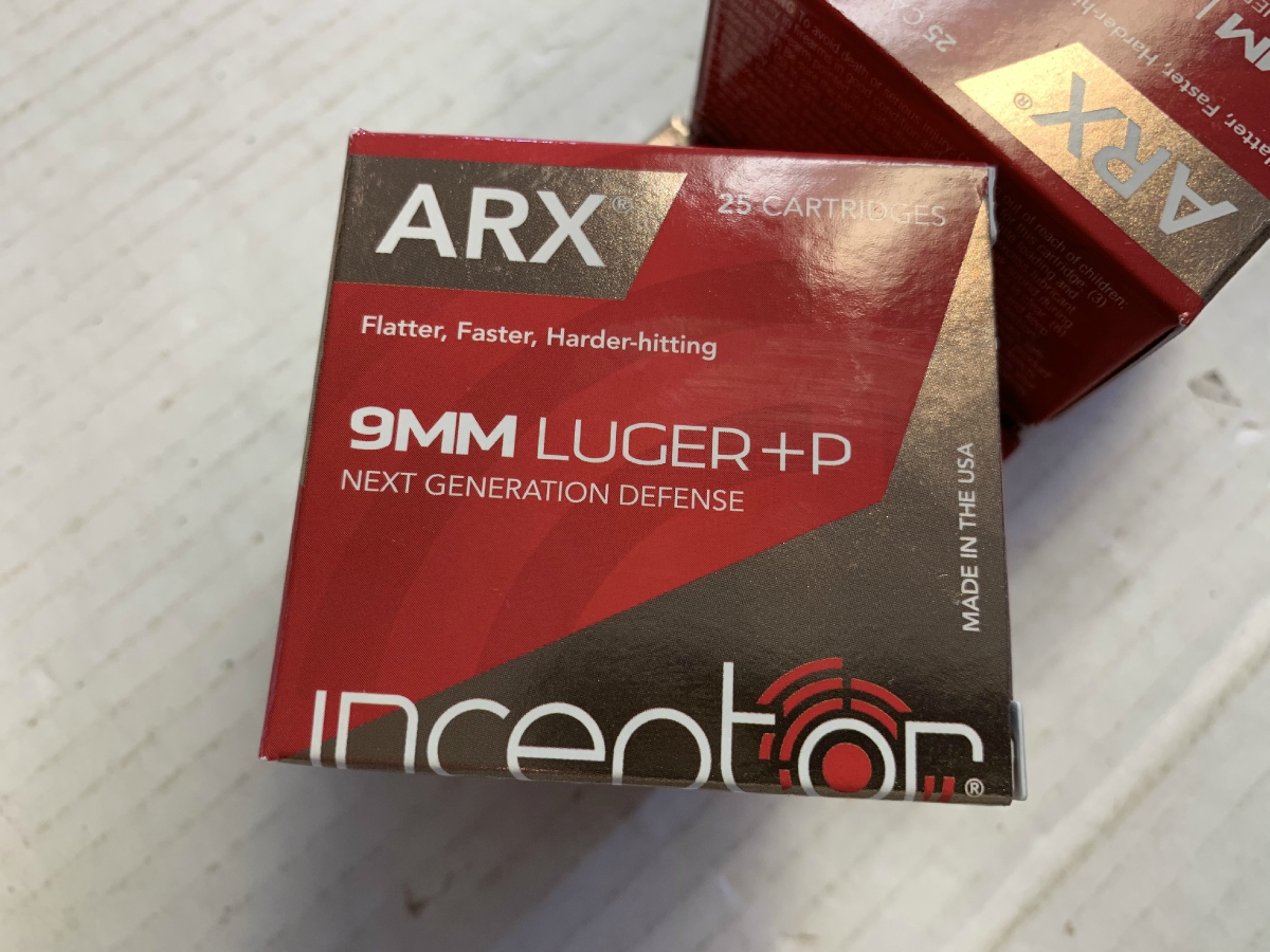 Luger 100 Rounds Inceptor 9ARXBRLUGP65 Preferred Defense 9mm +P 65 GR ...