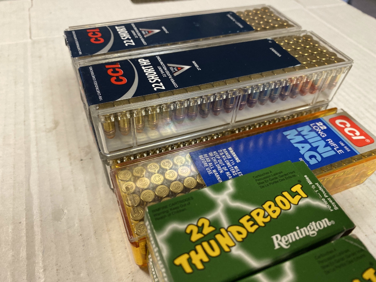 Approx 800 Rounds Assorted 22 Caliber Ammunition Cci, Winchester And ...
