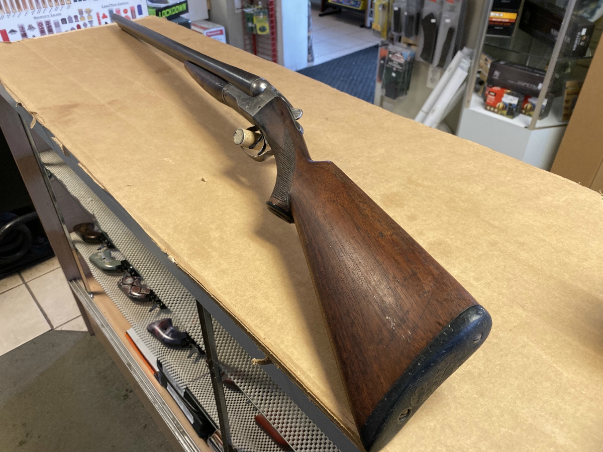 STEVENS MODEL 330 SIDE BY SIDE SHOTGUN 30 INCH BARRELS WOOD STOCK