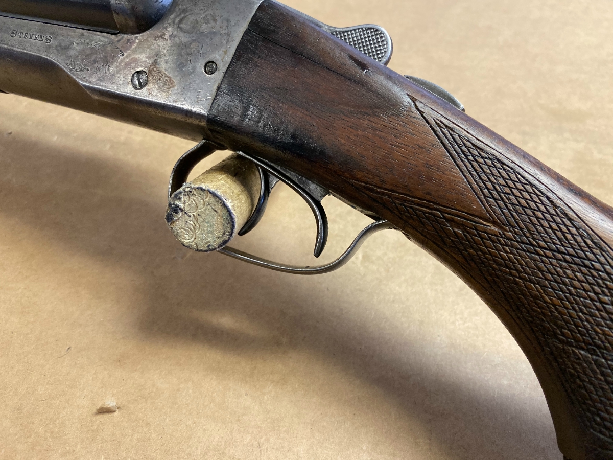 STEVENS - MODEL 330 SIDE BY SIDE SHOTGUN 30 INCH BARRELS WOOD STOCK ...
