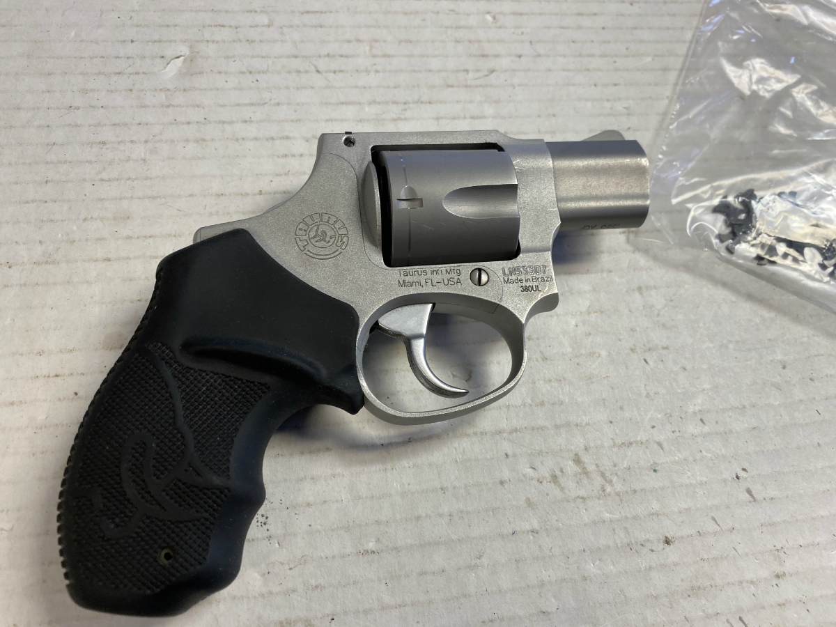 Taurus 380 Mini Revolver Double 1.75 Inch Barrel 5 Rd Black Rubber Grip ...