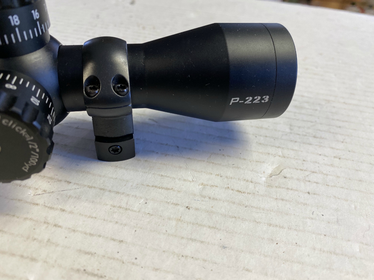 NIKON P-223 3X32 TACTICAL RIFLE SCOPE WITH RINGS EXCELLENT! - Picture 9