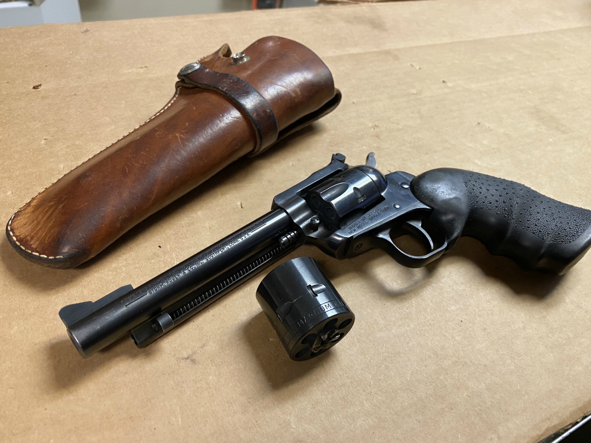 Ruger Model Single Six Single Action Revolver Rubber Grips With Mag And ...