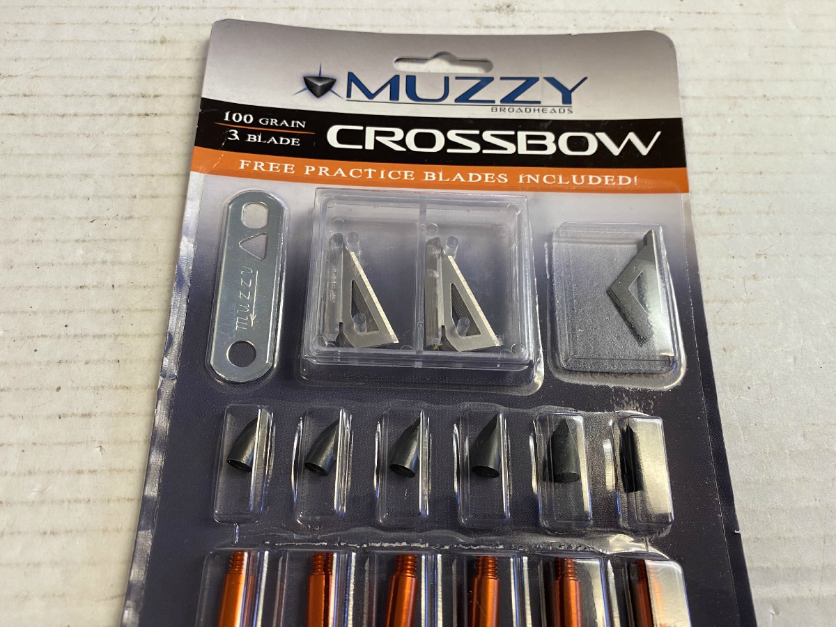 Muzzy Crossbow 3-Blade Broadheads 6 Pack 100 Grain New In Package For Sale at GunAuction.com ...