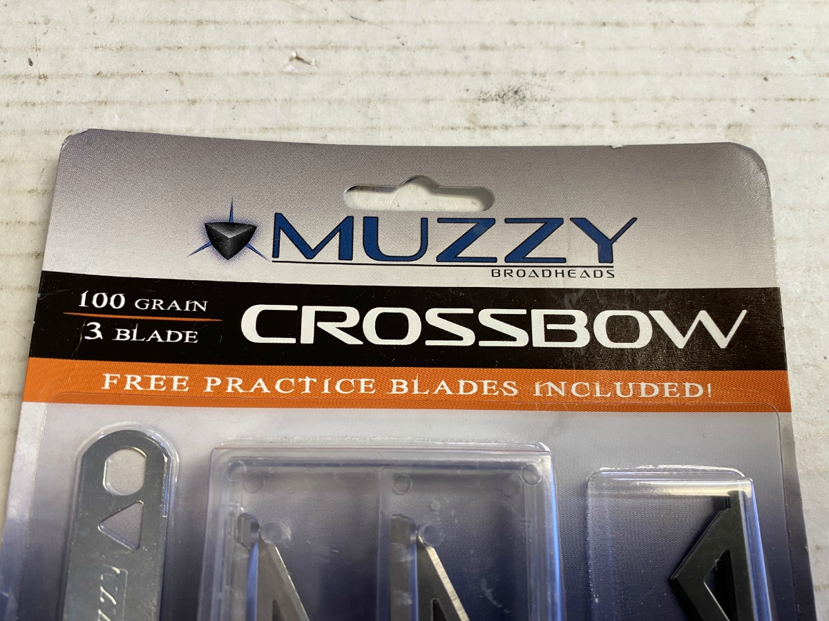 Muzzy Crossbow 3-Blade Broadheads 6 Pack 100 Grain New In Package For Sale at GunAuction.com ...
