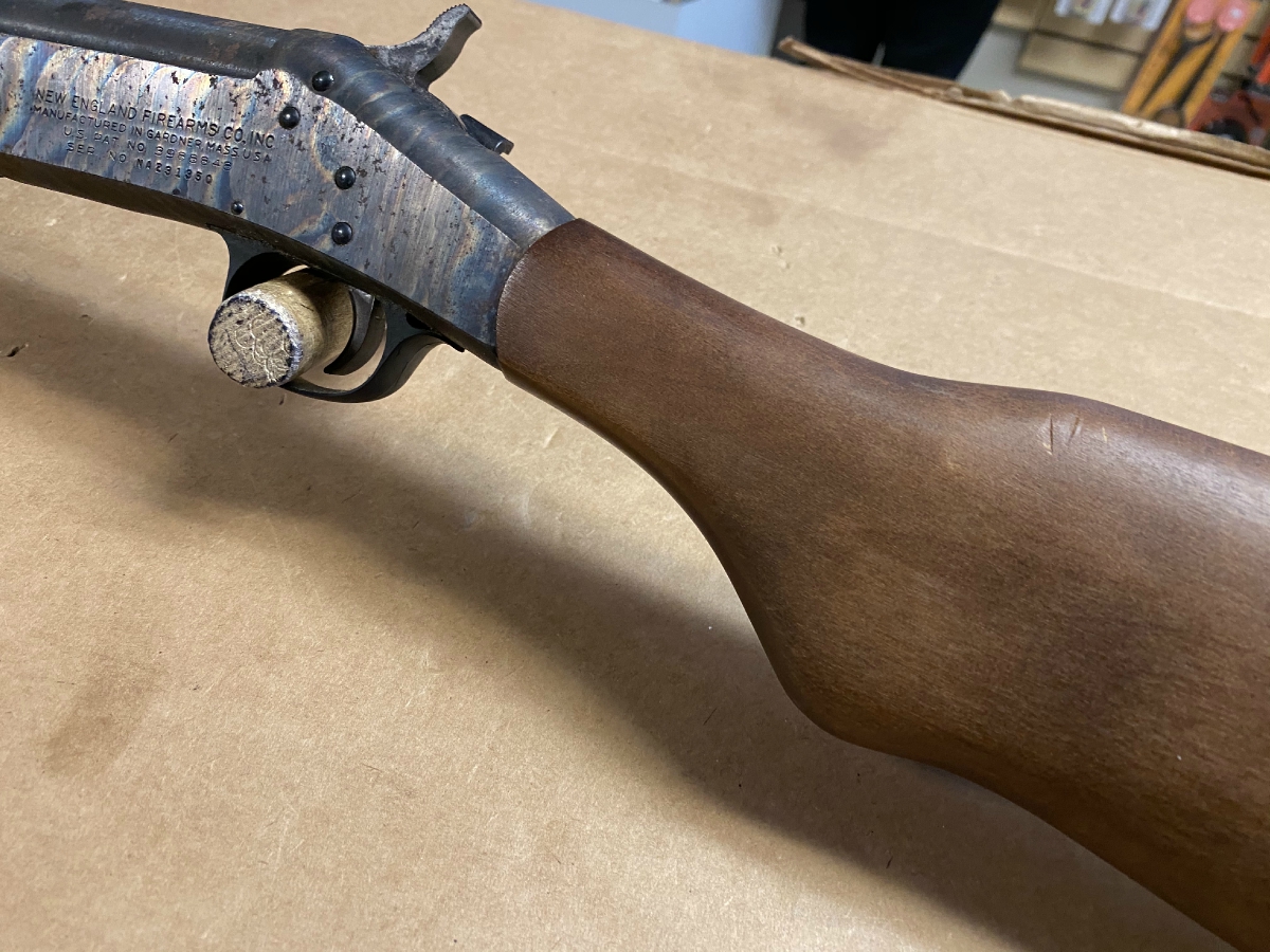 New England Arms Model Pardner Sb1 Single Shot Shotgun Wood Stock Break ...