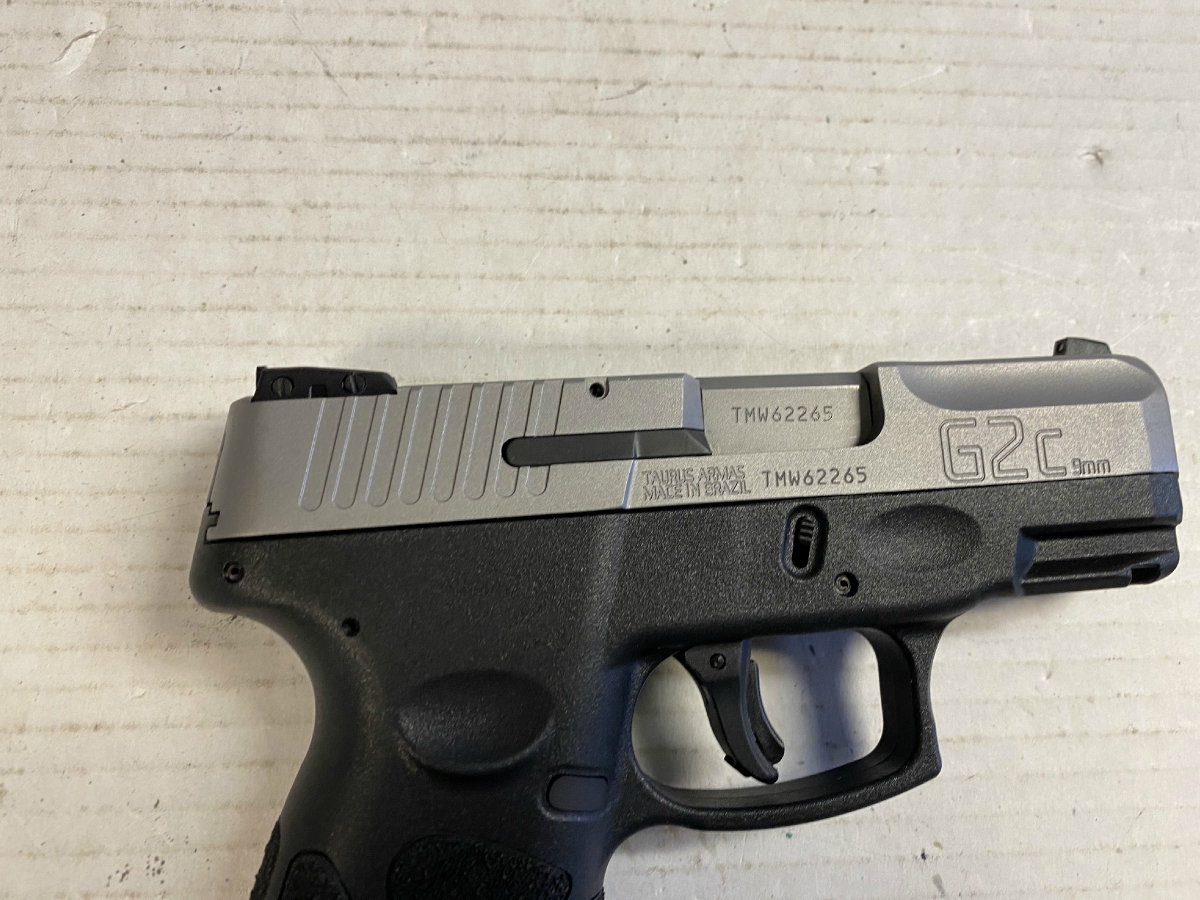 Taurus Model G2c Stainless Slide 3.25 Inch One 12 Round Mag Excellent ...