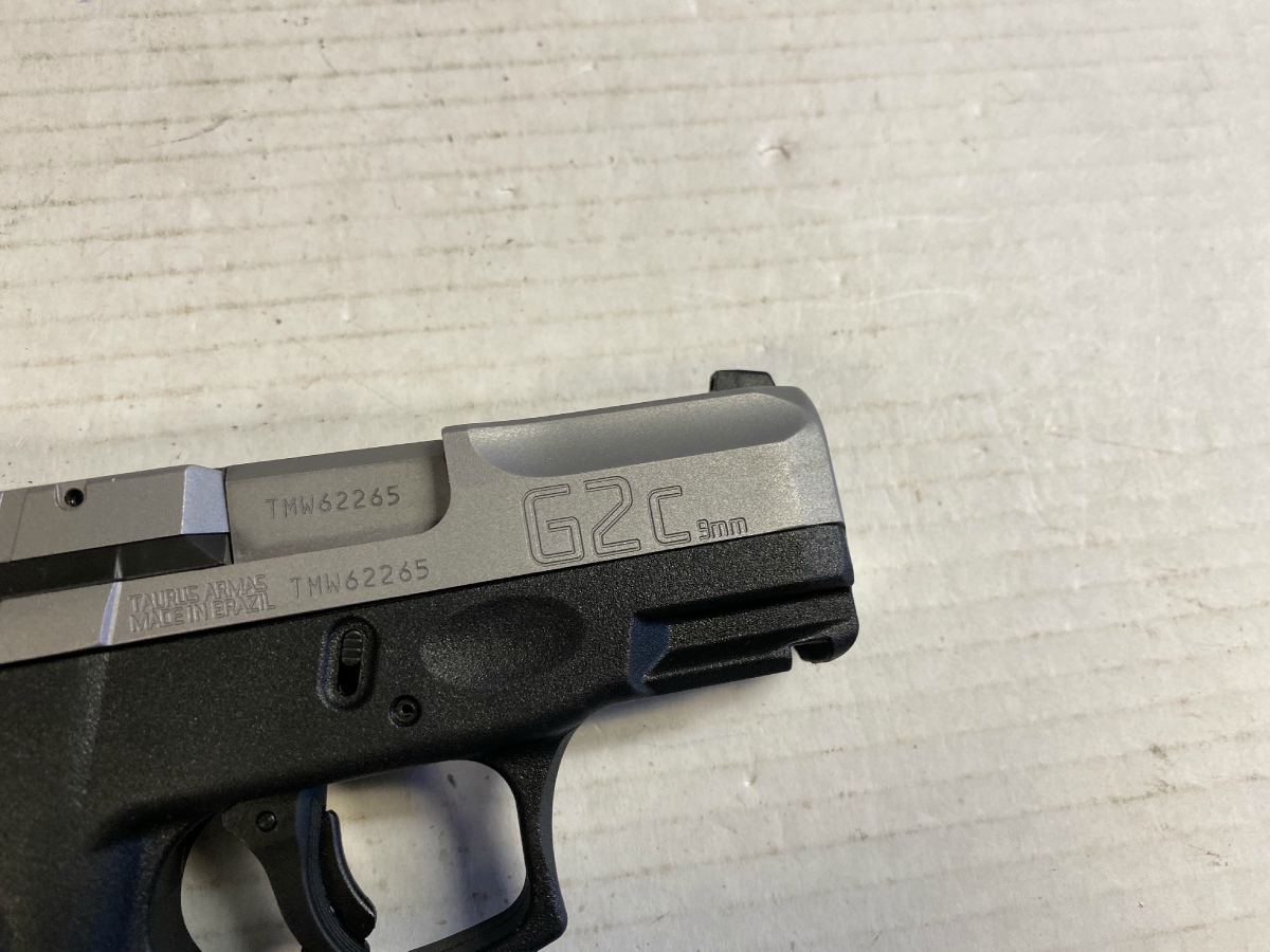 Taurus Model G2c Stainless Slide 3.25 Inch One 12 Round Mag Excellent ...