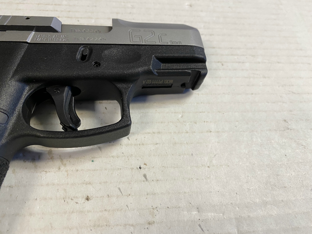Taurus Model G2c Stainless Slide 3.25 Inch One 12 Round Mag Excellent ...