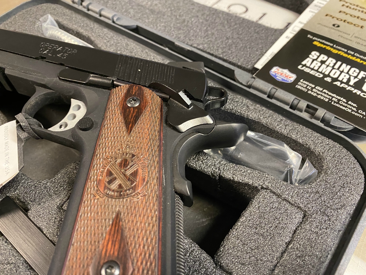 SPRINGFIELD - Operator 1911 Full Size 5 Inch Match Grade Barrel Tritium ...