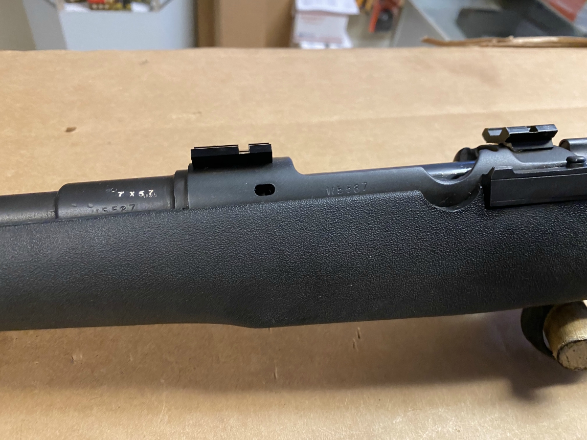 Spanish Mauser M93 Bolt Action Rifle Sporterized 20 Inch Barrel Black ...