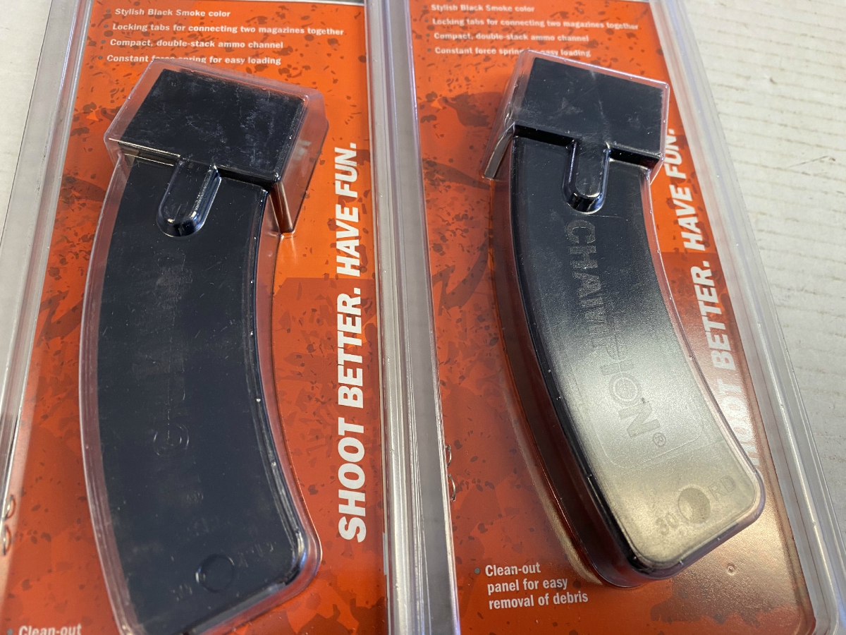 TWO Champion Shooters Ridge 10/22 Double Stack Magazine .22 LR Clear ...