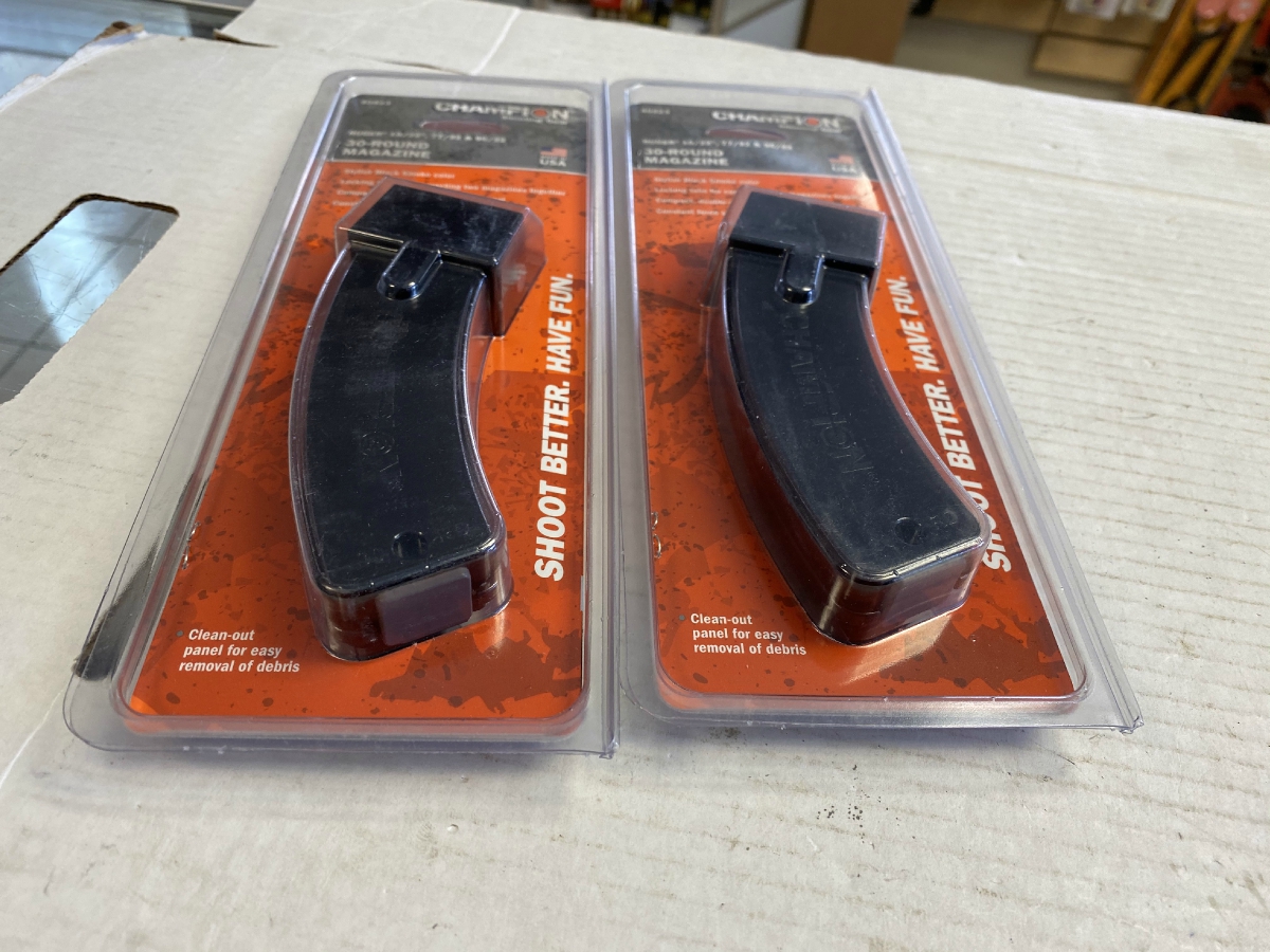 TWO Champion Shooters Ridge 10/22 Double Stack Magazine .22 LR Clear ...