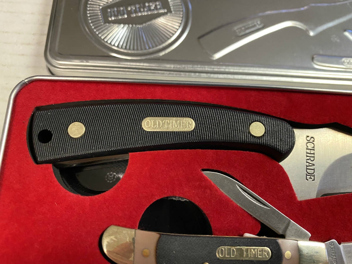 Schrade Old Timer Sharpfinger 152ot & 720t Combo Factory New For Sale ...