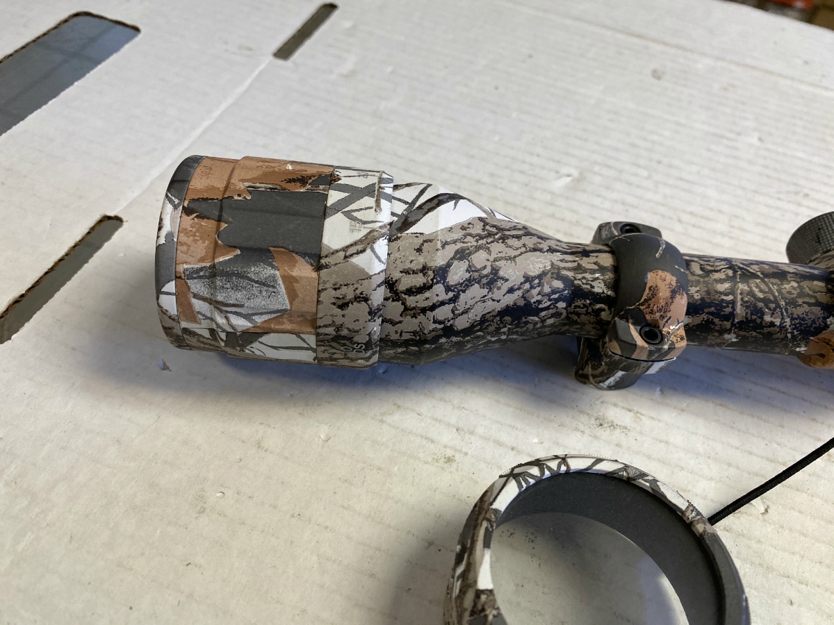 BUSHNELL CAMO 4-12X40 RIFLE SCOPE WITH LENS COVERS AND CAMO RINGS NICE ...