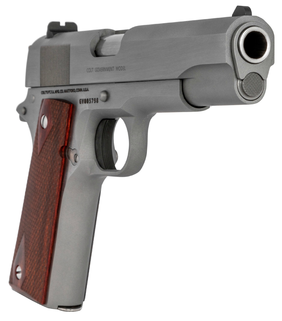 COLT - MODEL 1911 Government 45 ACP 5 Inch Barrel 7+1 Stainless Steel ...