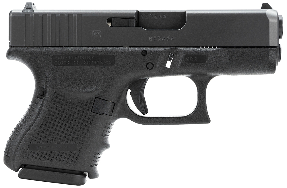 Glock G26 Gen 4 Double 3.42 Inch Barrel 10+1 Black Interchangeable ...